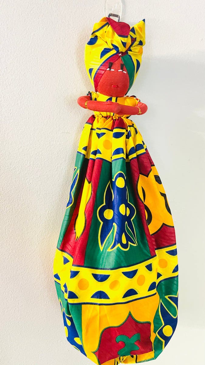 Bisi Ghana Print Handmade African Plastic Bag Lady Holder – Afrik Trends