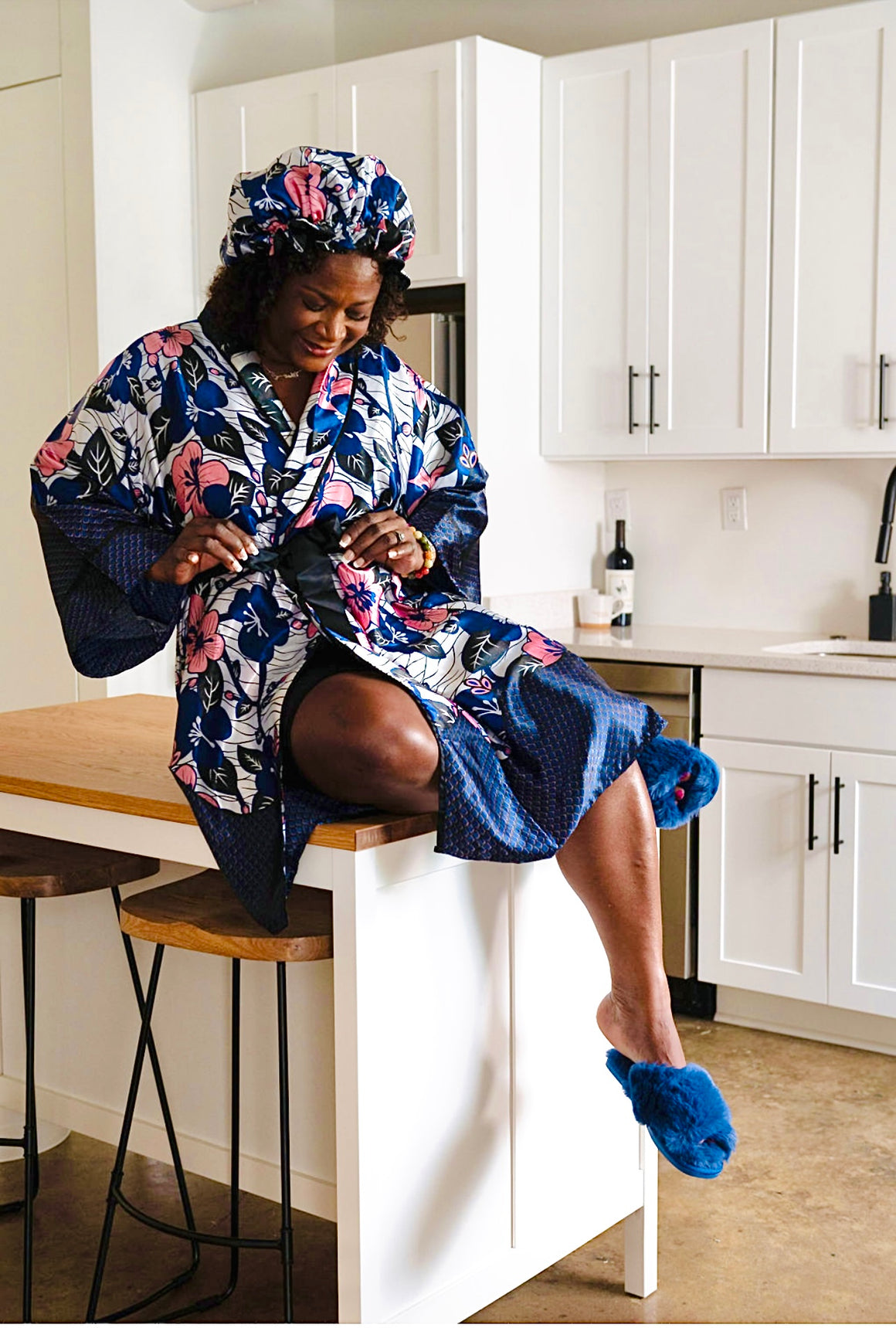 Satin robes with matching Hair bonnet sets – Afrik Trends