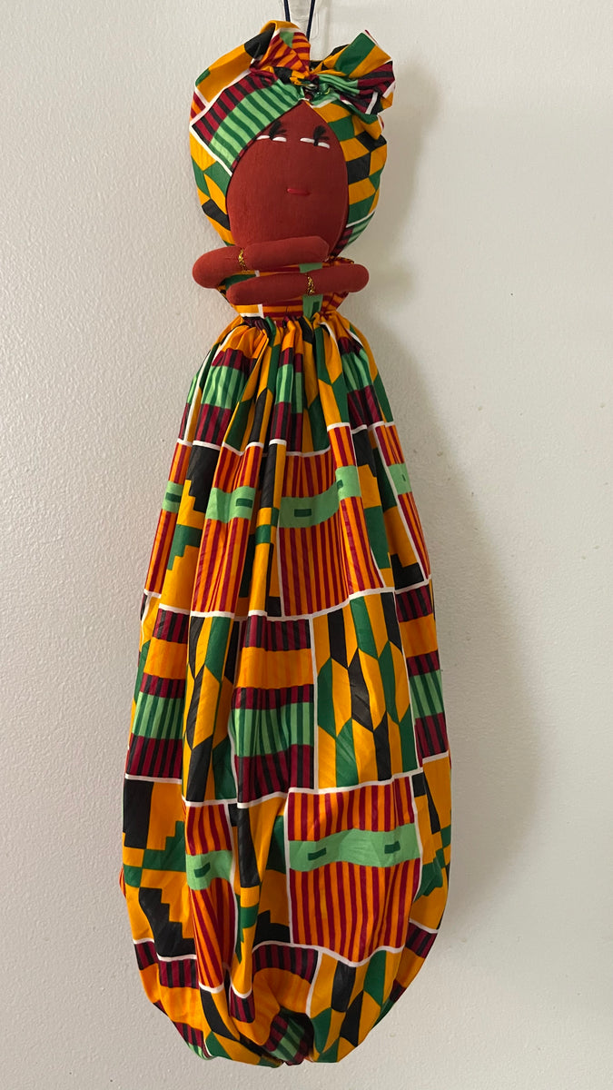 Bisi Handmade African Plastic Bag Lady Holder – Afrik Trends